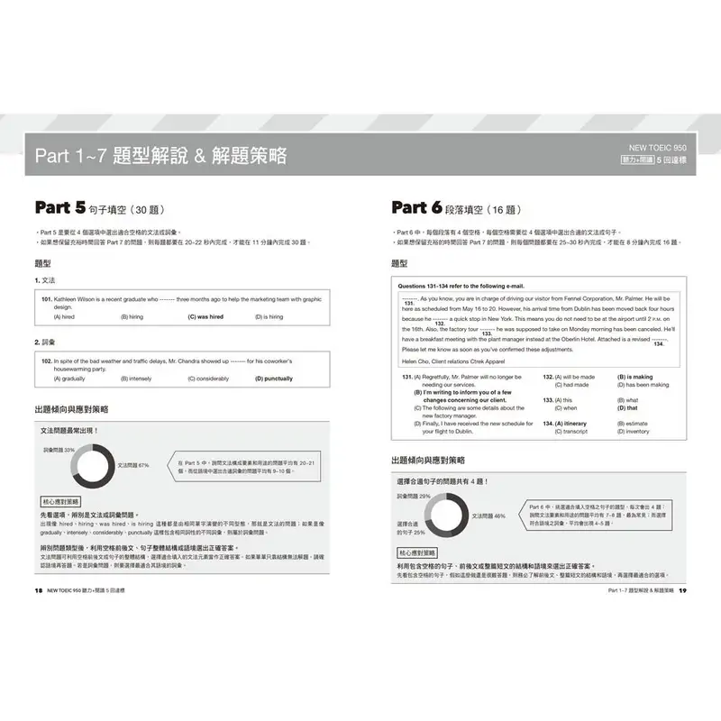 NEW TOEIC 950 聽力＋閱讀 5回達標：全新完整試題＋解析本【附線上 1000 單字記憶本＋聽力訓練筆記】-三采文化
